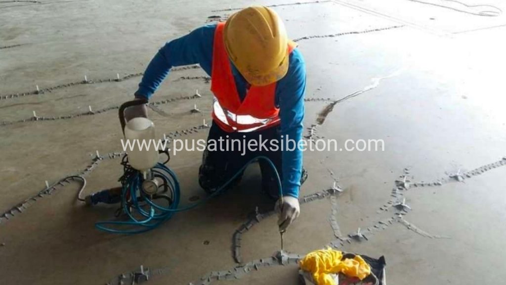 Cara perbaikan Beton Retak Dengan Menggunakan Teknik Injeksi EPOXY