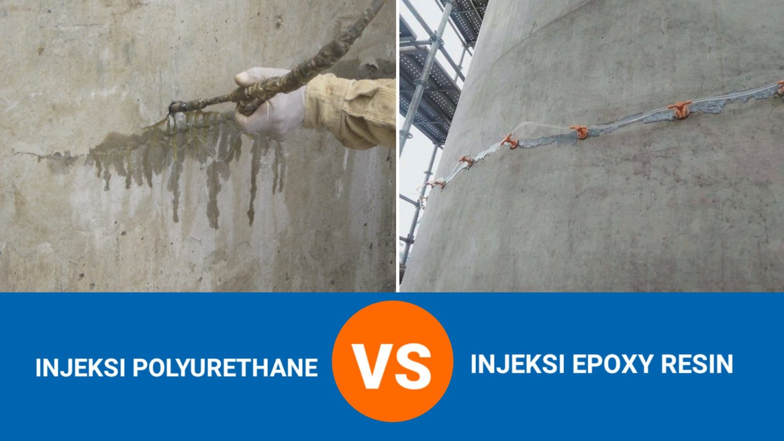 Apa Perbedaan Antara Injeksi Epoxy Dan Injeksi Polyurethane?