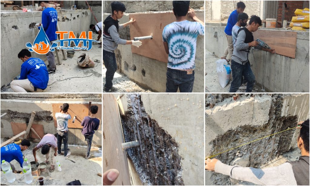 Grouting Beton Keropos Dan Spalling CV. Trisakun Mitra Jaya