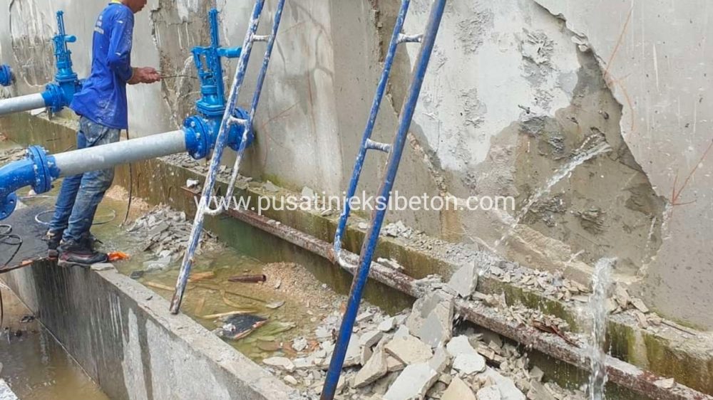 Perbaikan Beton Bocor Dengan Metode Injeksi Beton